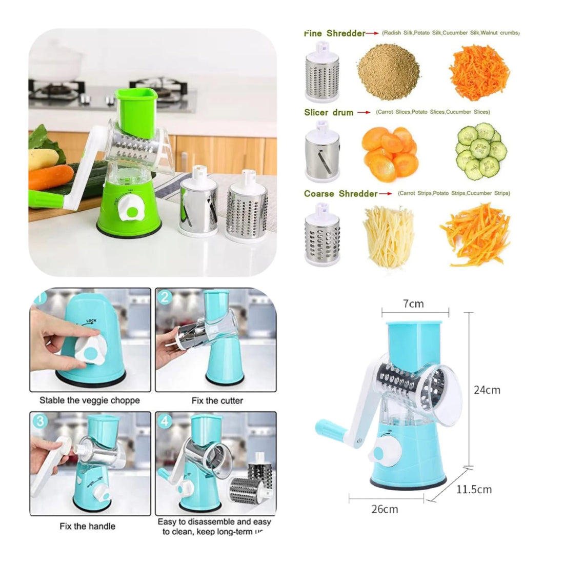 Drum Vegetable Cutter - (Box Packing) – Dgenerationz